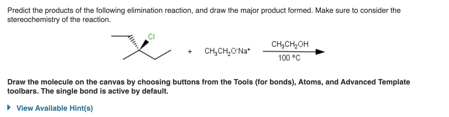 Solved Predict the products of the following elimination | Chegg.com