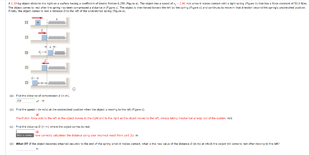 Solved A 1.30-kg object slides to the right on a surface | Chegg.com