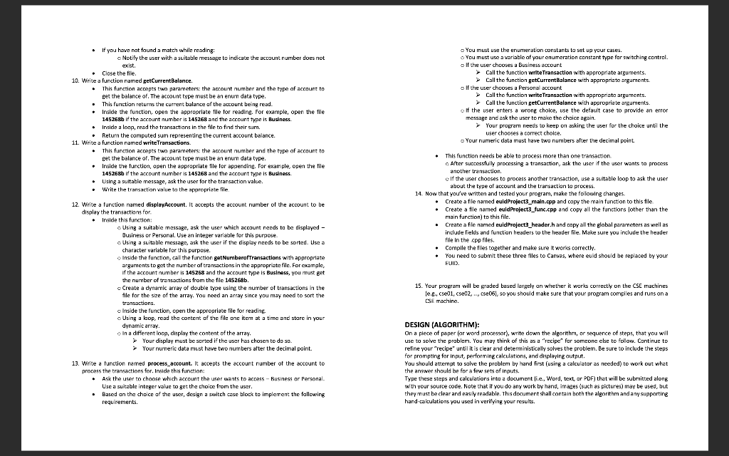 CSCE 1030: Project 3 Due: 11:59 PM on Sunday, April | Chegg.com