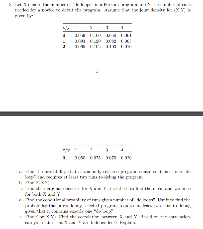 Solved 3 Let X Denote The Number Of Do Loops In A Fortran 