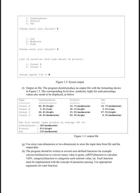 QUESTION 1 The % Daily Value (or %DV) shows how much | Chegg.com