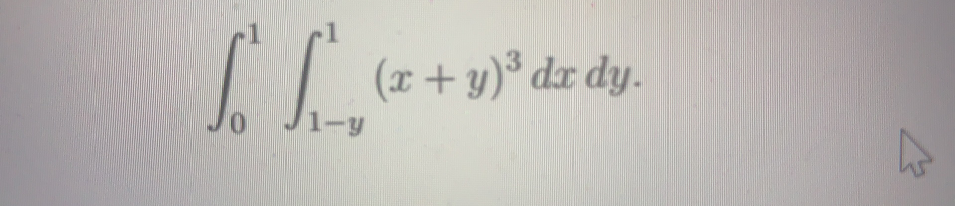 Solved For the next integral, draw the region of | Chegg.com