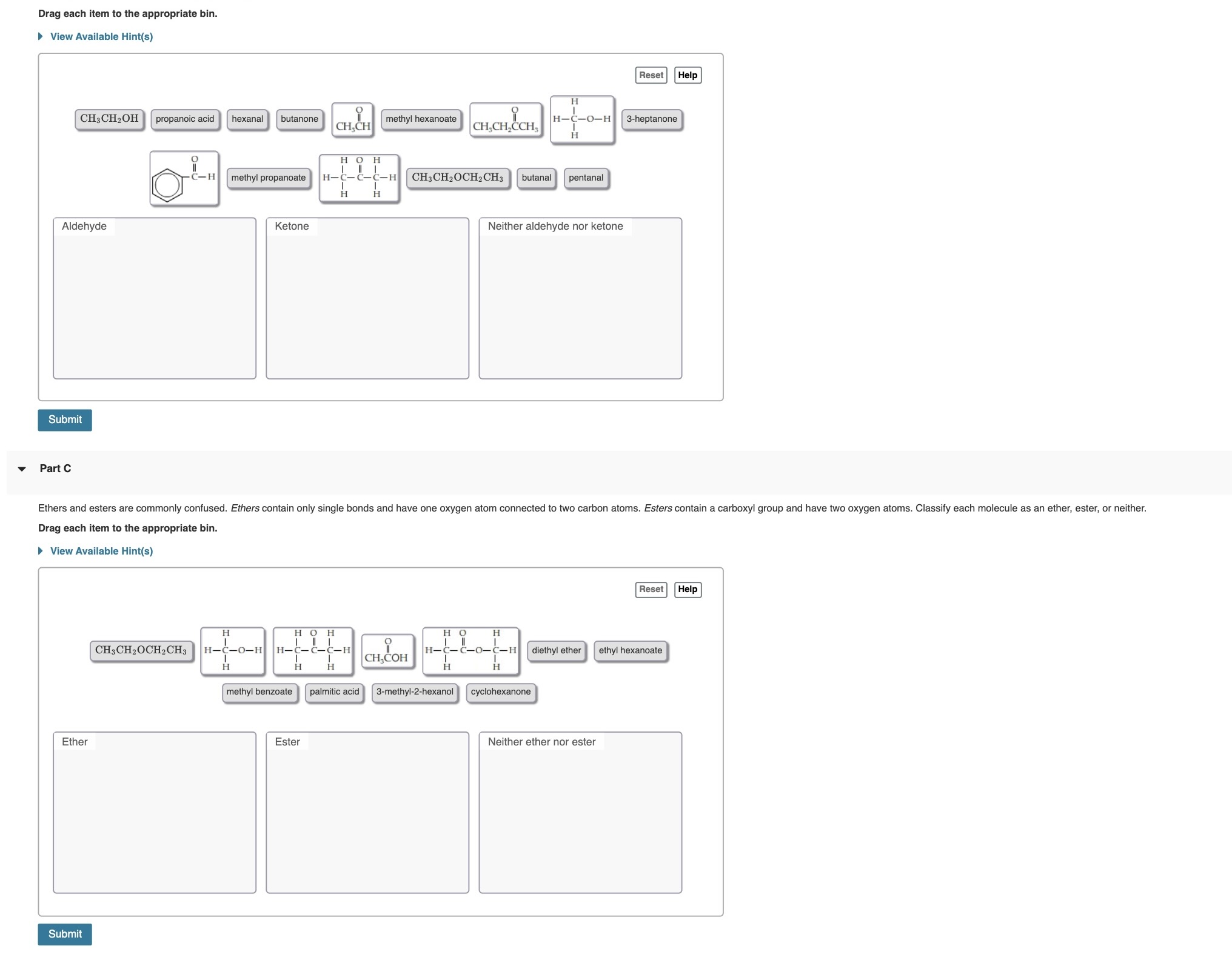 Solved Drag each item to the appropriate bin. - View | Chegg.com