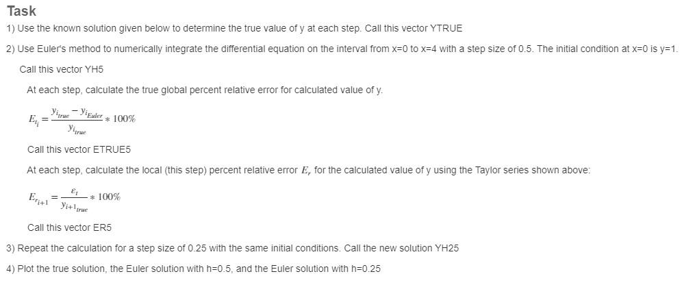 Solved SOLVE USING MATLAB ONLY Make Sure It's a | Chegg.com
