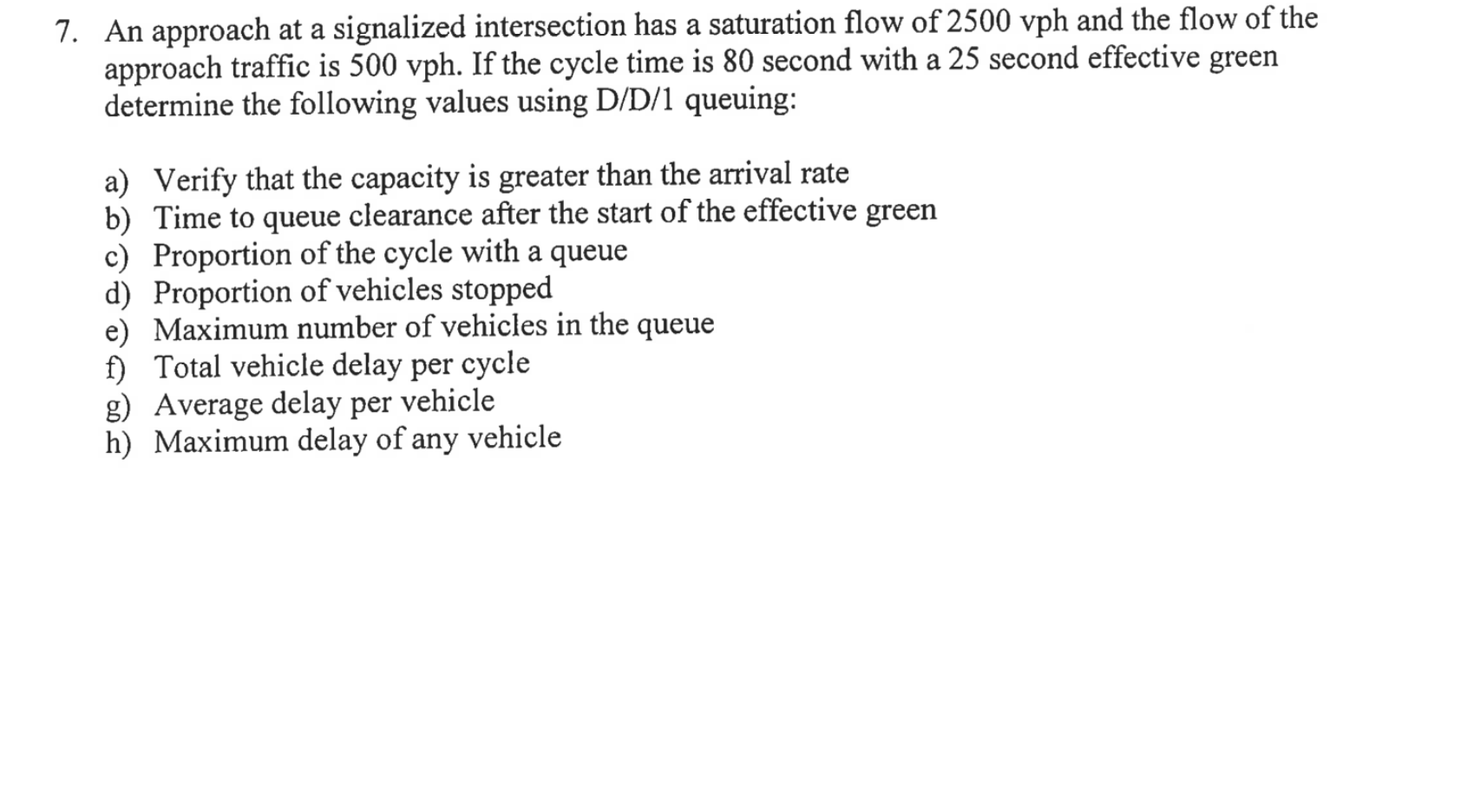 Solved An approach at a signalized intersection has a | Chegg.com