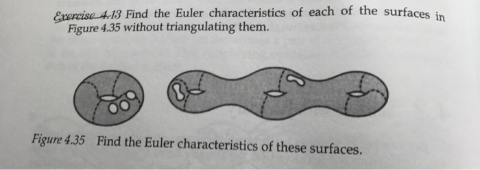 Solved Find the Euler characteristics of each of the | Chegg.com