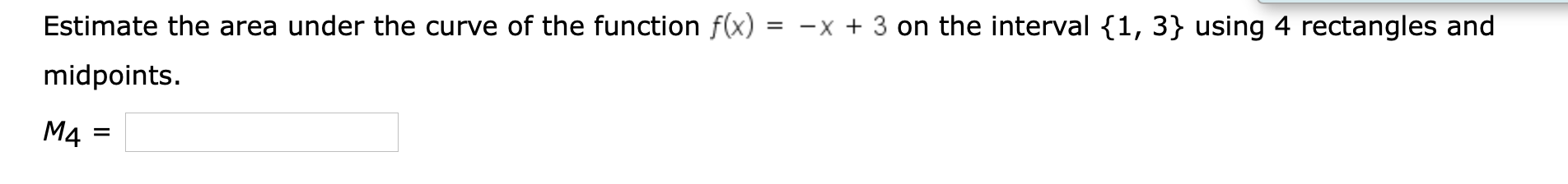 Solved Estimate the area under the curve of the function | Chegg.com