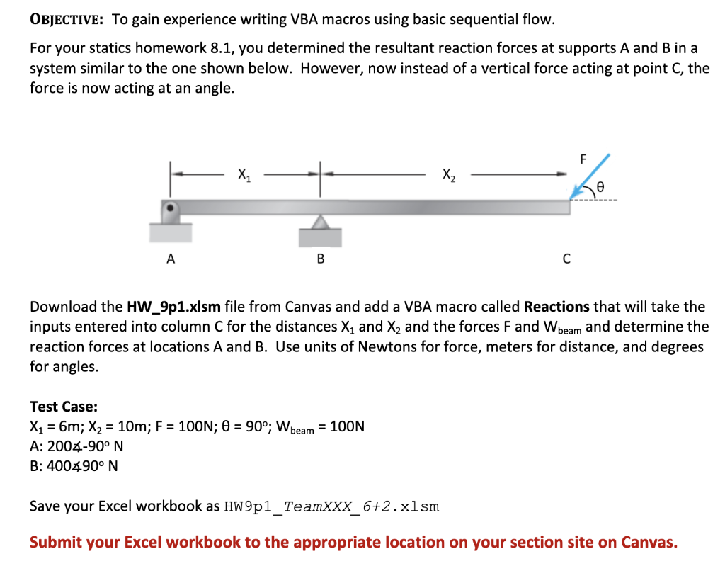 OBJECTIVE: To gain experience writing VBA macros | Chegg.com
