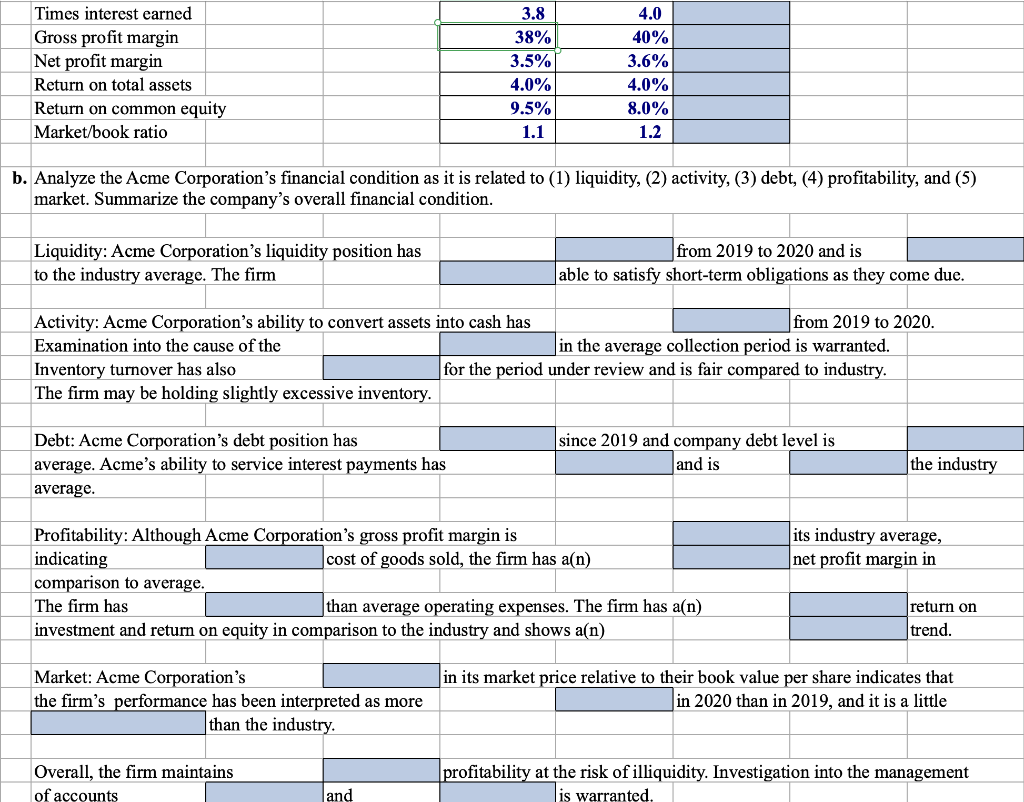 Solved Excel Exercise: Chapter 3 Financial statement | Chegg.com