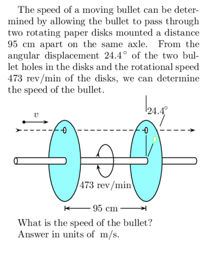 Solved The speed of a moving bullet can be determined by | Chegg.com