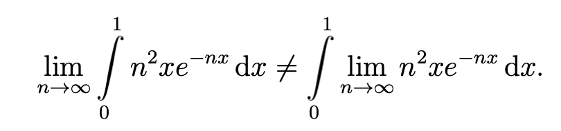 Solved 1 1 n²xe nx lim n-> dx lim naxe -mz dx. n-> 0 0 | Chegg.com