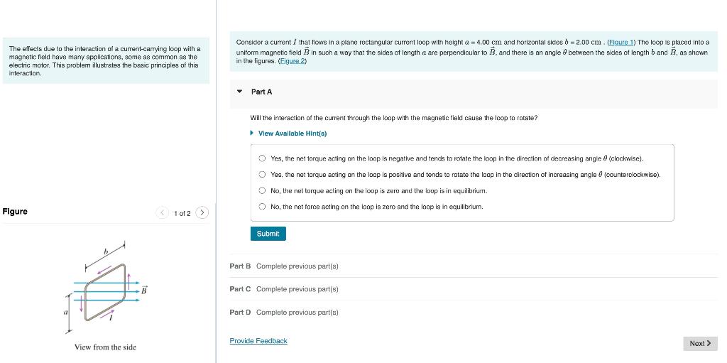 Solved interaction. - Part A Will the interaction of the | Chegg.com