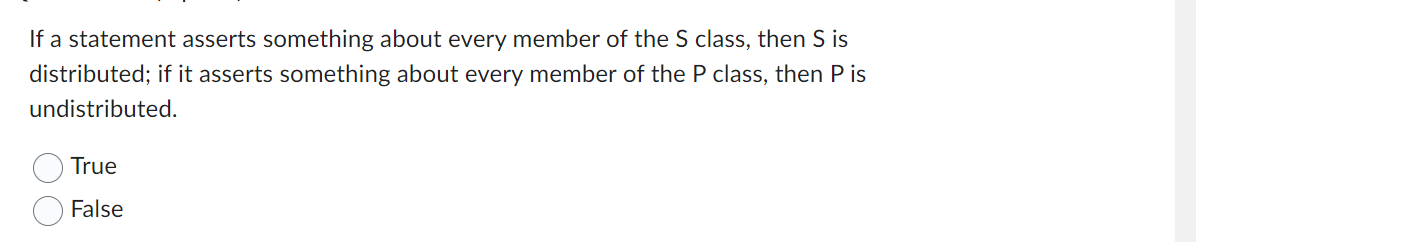 Solved If a statement asserts something about every member | Chegg.com