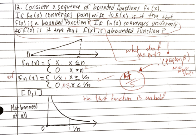 Solved Problem 12. Consider a sequence of bounded functions | Chegg.com