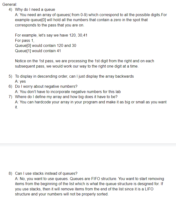 Solved Radix sort Come up with an unsorted array of numbers | Chegg.com