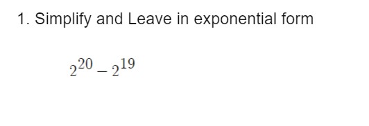 Solved Simply using exponent rules and leave the answer in | Chegg.com