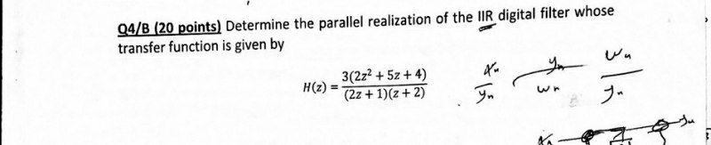 Solved 94/B (20 points) Determine the parallel realization | Chegg.com Solved 94/B (20 points) Determine the parallel realization | Chegg.com