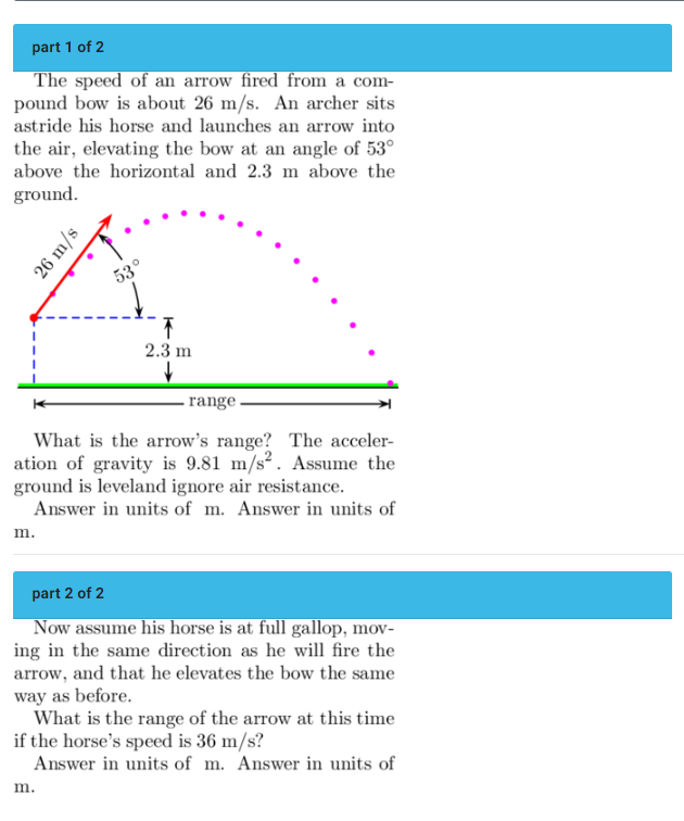 Solved The speed of an arrow fired from a compound bow is | Chegg.com