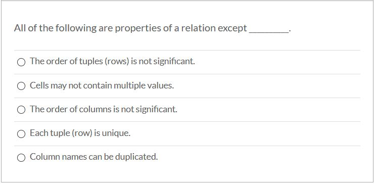 Solved An entity type whose existence depends on another | Chegg.com