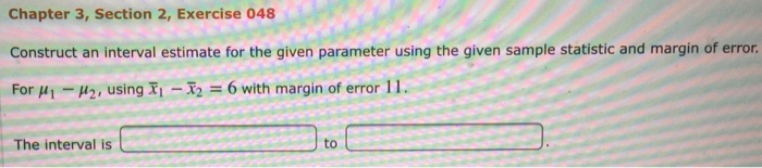 Solved Chapter 3, Section 2, Exercise 048 Construct an | Chegg.com