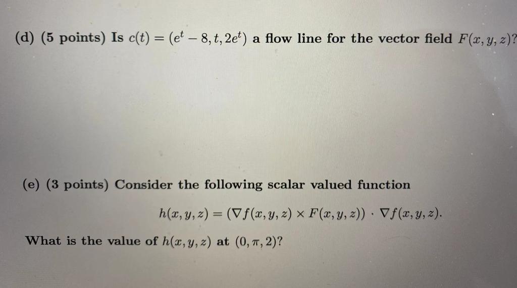 Solved Problem 5 (25 points) Consider the functions f(x, y, | Chegg.com