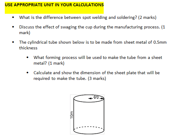 Solved ISE APPROPRIATE UNIT IN YOUR CALCULATIONS - What is | Chegg.com