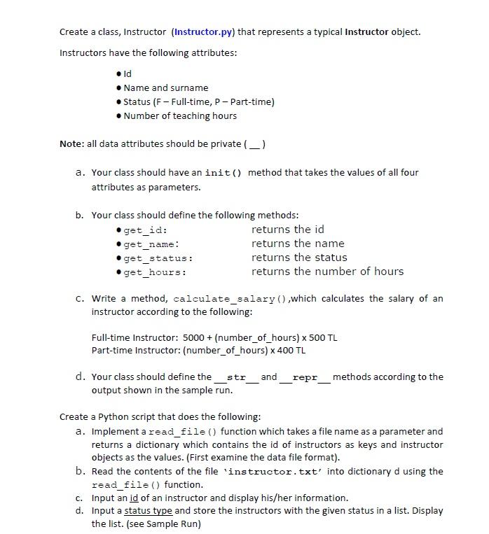 Solved In Python: Include a docstring for your | Chegg.com