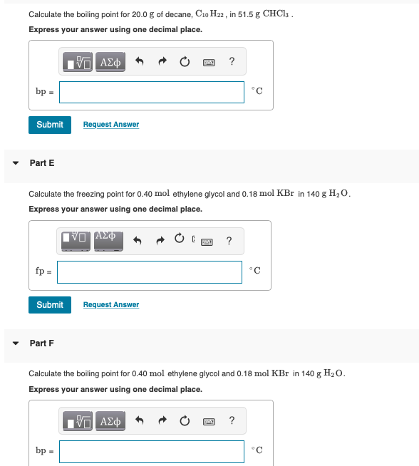 Solved Part A Part B Part C Using data from the table, | Chegg.com
