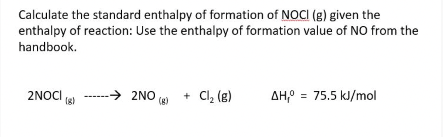Solved Calculate the standard enthalpy of formation of | Chegg.com