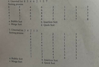 Solved Sorting process: \\( \\begin{array}{ll}8 & 5 \\\\ 5 & | Chegg.com