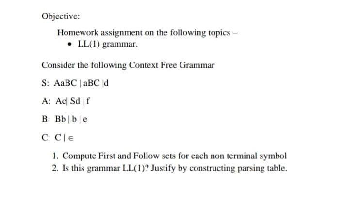 Solved Objective: Homework assignment on the following | Chegg.com