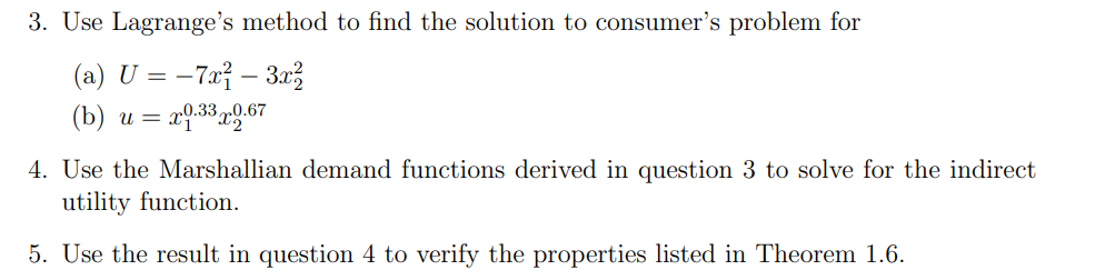 Solved Use Lagrange's method to ﻿find the solution to | Chegg.com