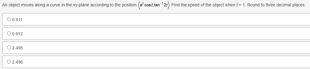 Solved A point moves in a plane such that its position is | Chegg.com