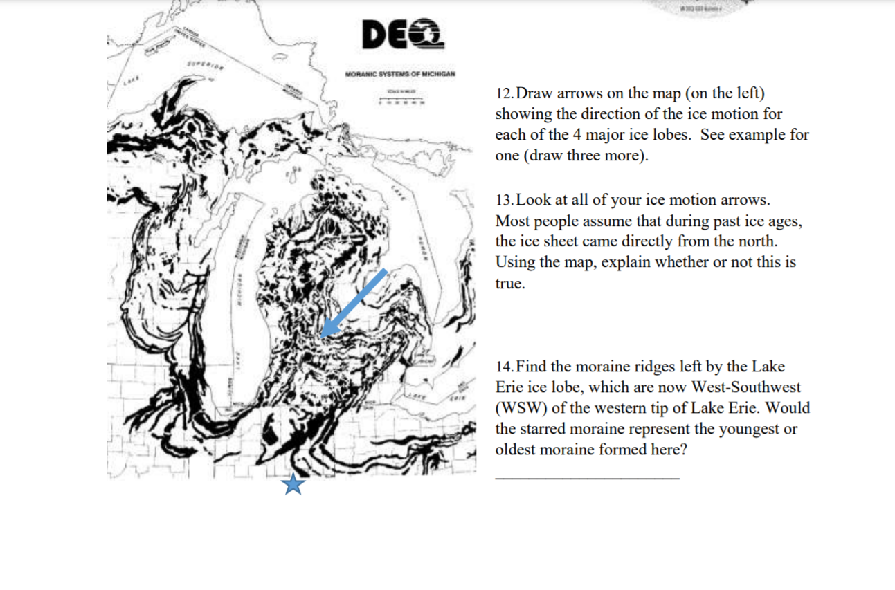 DEQ MORANIC SYSTEMS OF MICHIGAN 12. Draw arrows on | Chegg.com