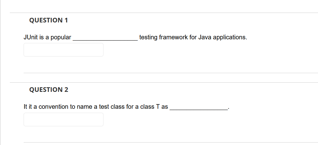 Solved JUnit is a popular testing framework for Java | Chegg.com