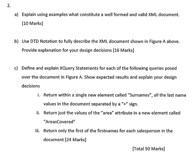 2. a) Explain using examples what constitute a well | Chegg.com