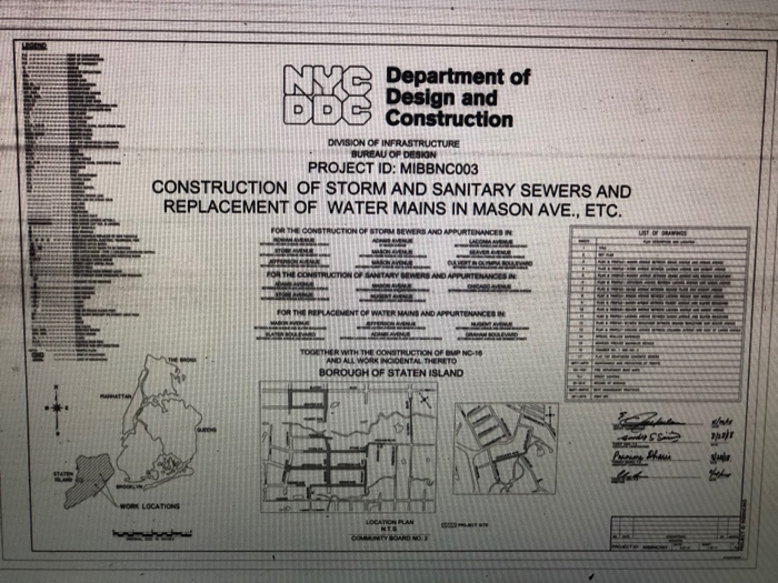 Department of Design and Construction DID BUREAU OP | Chegg.com