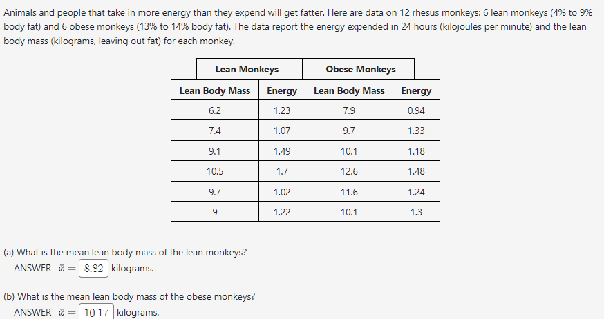 Solved Animals and people that take in more energy than they | Chegg.com