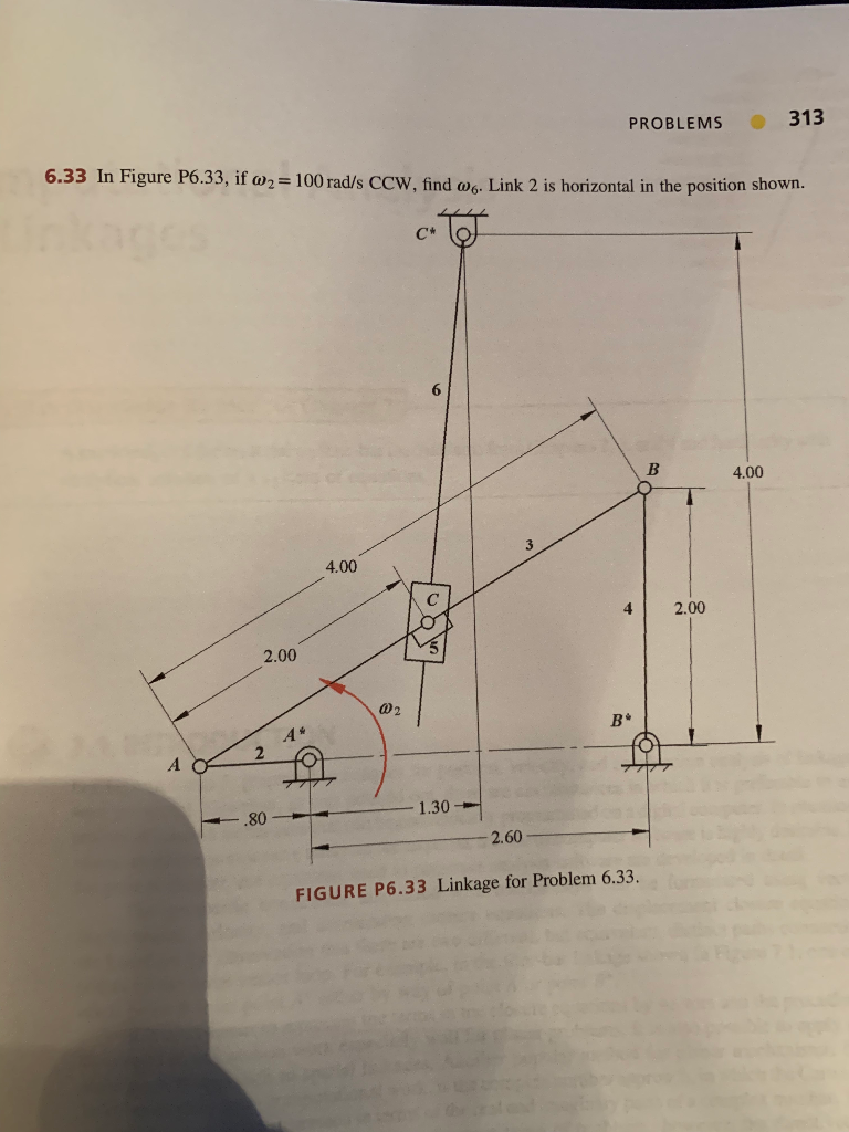 Solved PROBLEMS • 313 6.33 In Figure P6.33, if 0,= 100 rad/s | Chegg.com
