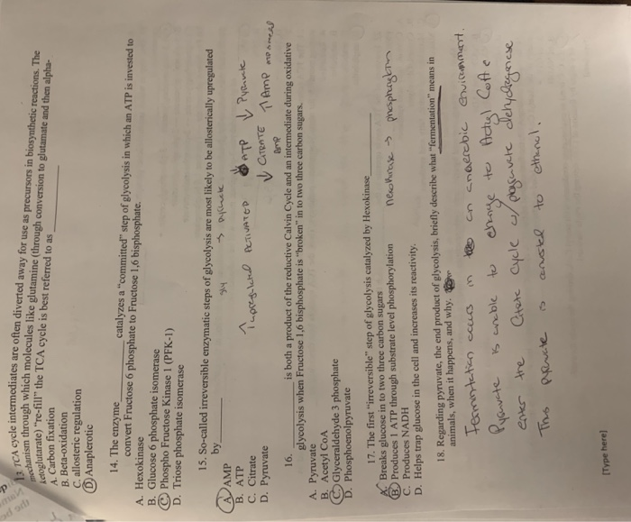 Solved This is a biochemistry question. Please answer all | Chegg.com