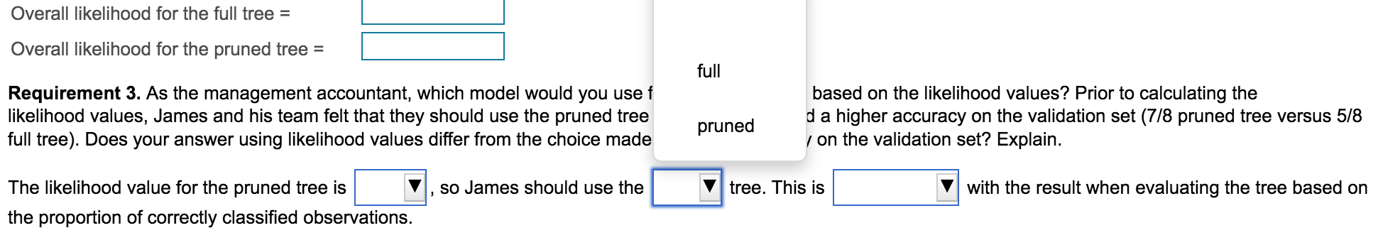 Solved Requirement 2. Calculate the overall likelihood for | Chegg.com