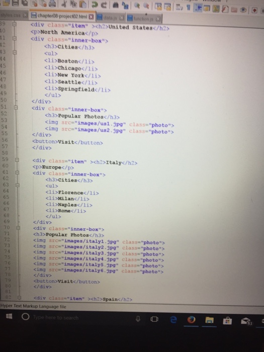 Solved Tnch8 project2ychl project2-start functionjs Notepad | Chegg.com