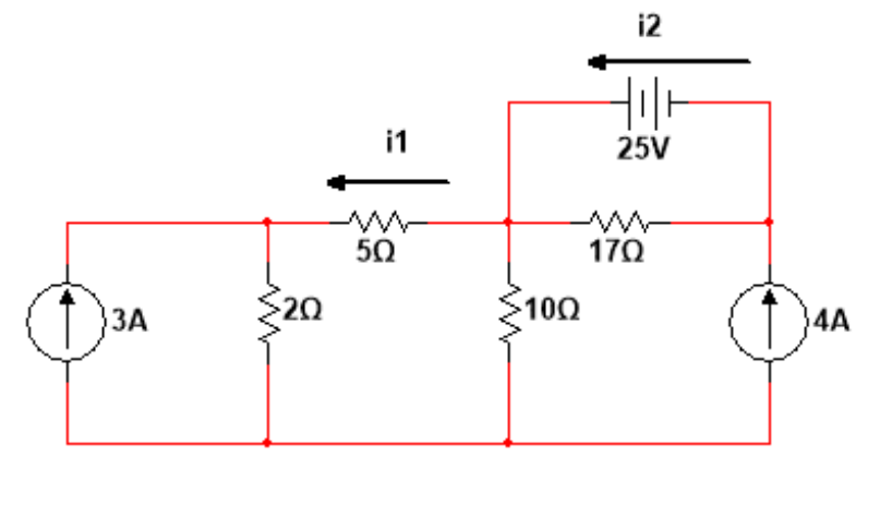 Solved Find i1, i2 using mesh, node analysis and thevenin | Chegg.com