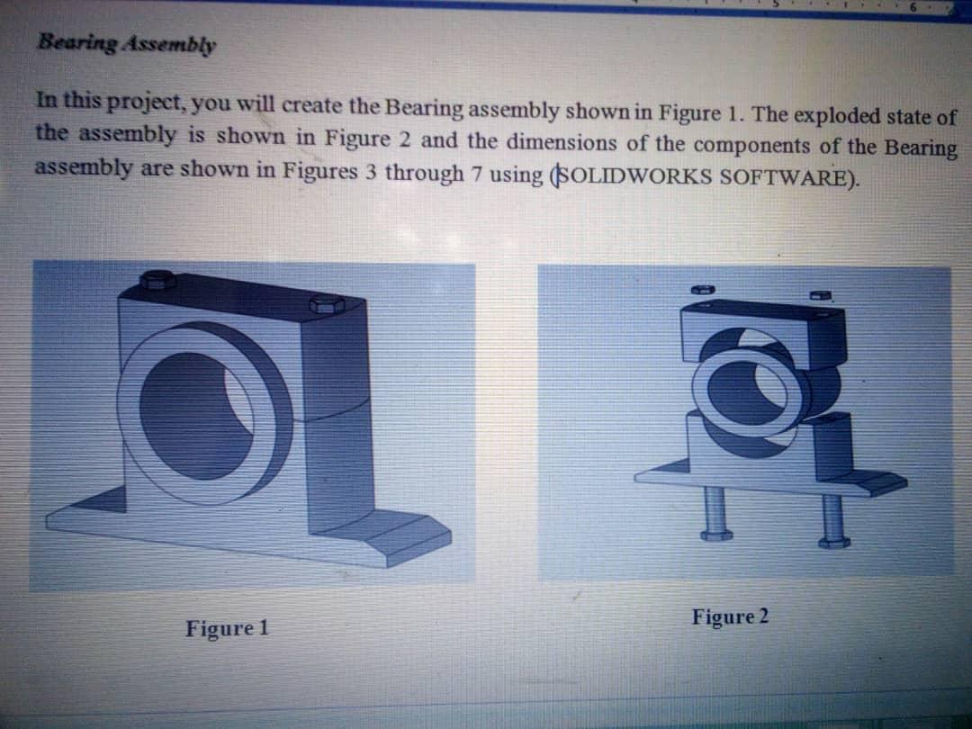 Solved Bearing Assembly In this project, you will create the | Chegg.com