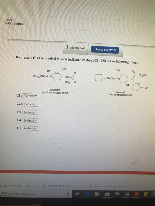 Solved value: 9.00 points 3 attempts left Check my work How | Chegg.com