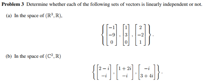 Solved Problem 3 Determine whether each of the following | Chegg.com