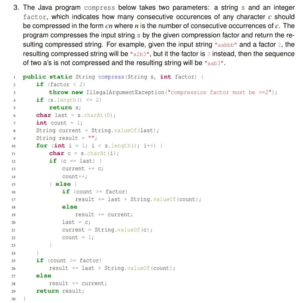 Solved Coverage: Write exactly four test cases and indicate | Chegg.com