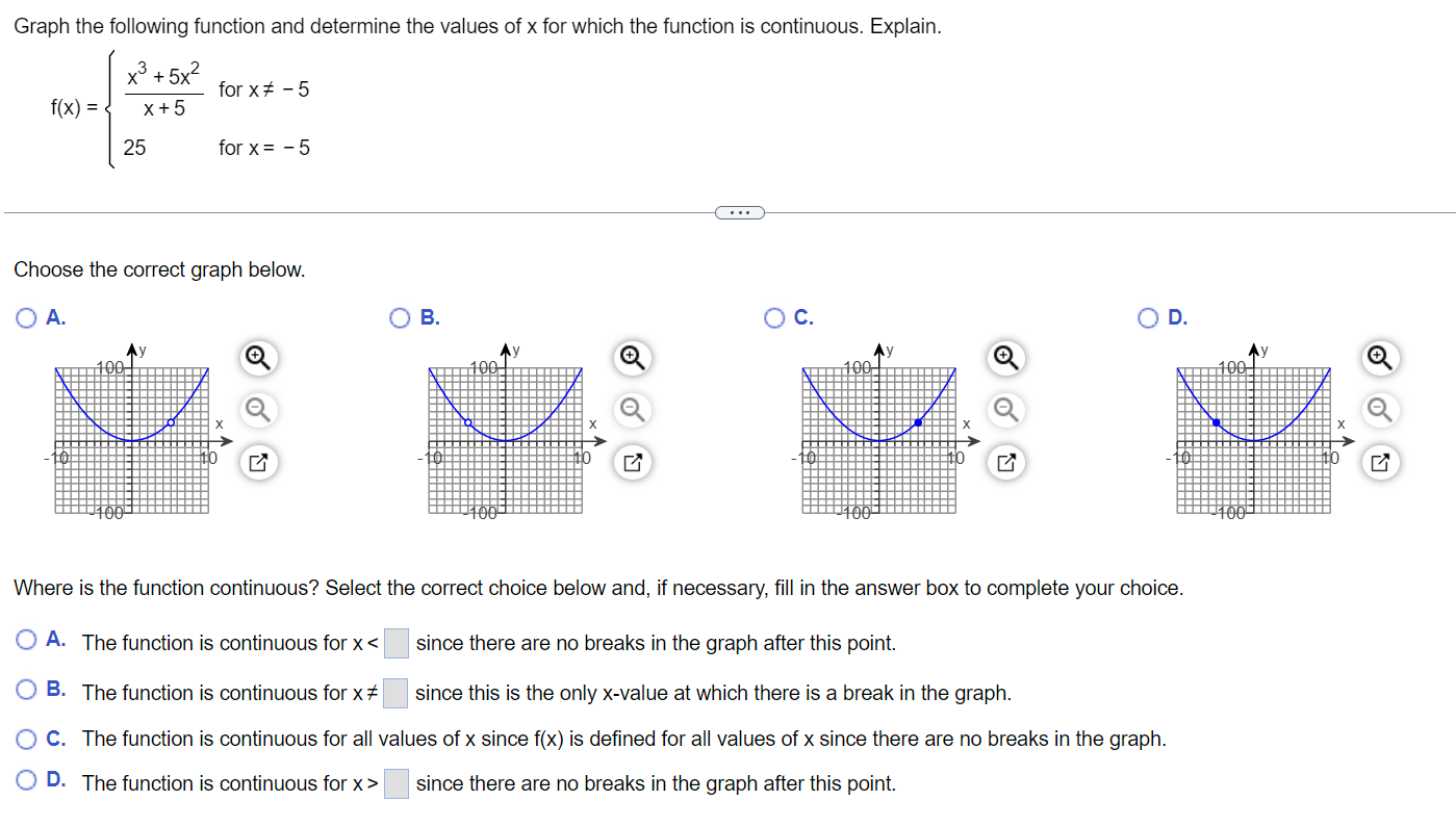 Solved Graph the following function and determine the values | Chegg.com