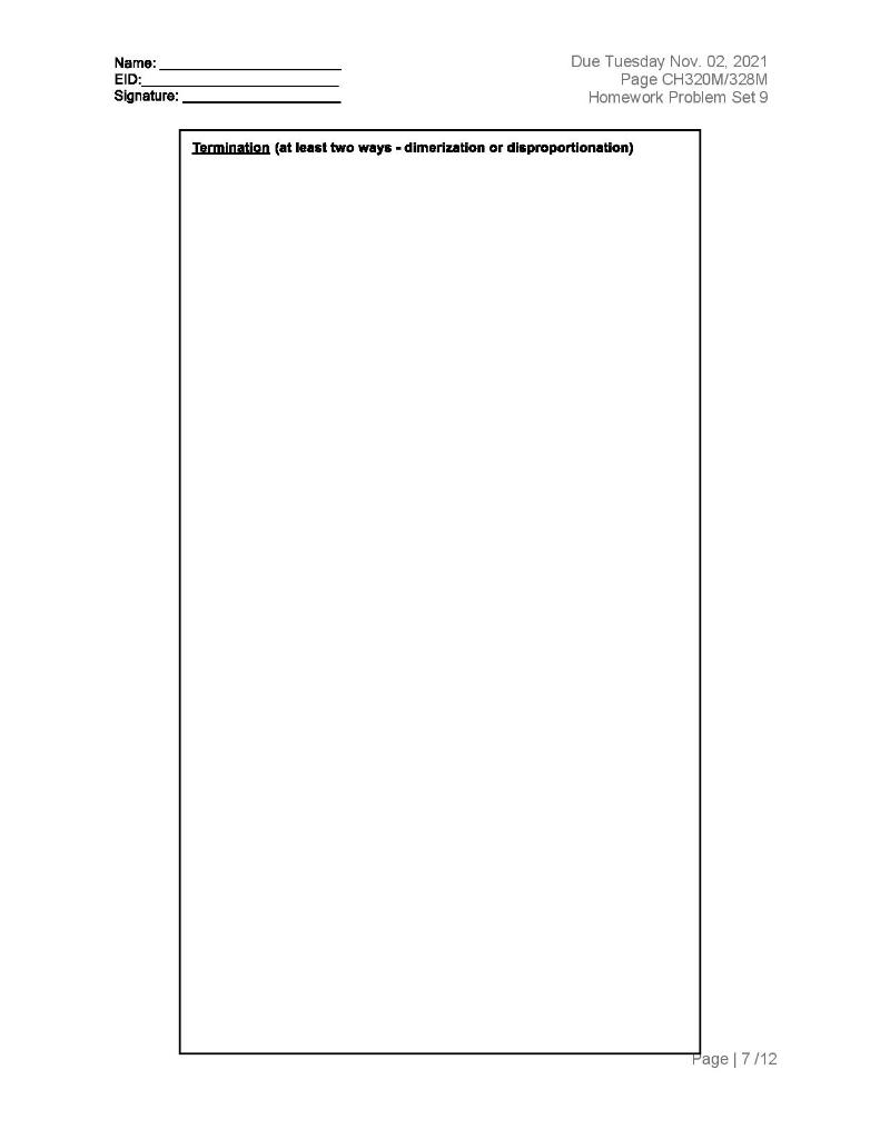 Solved Name: EID: Signature: Due Tuesday Nov. 02, 2021 Page | Chegg.com