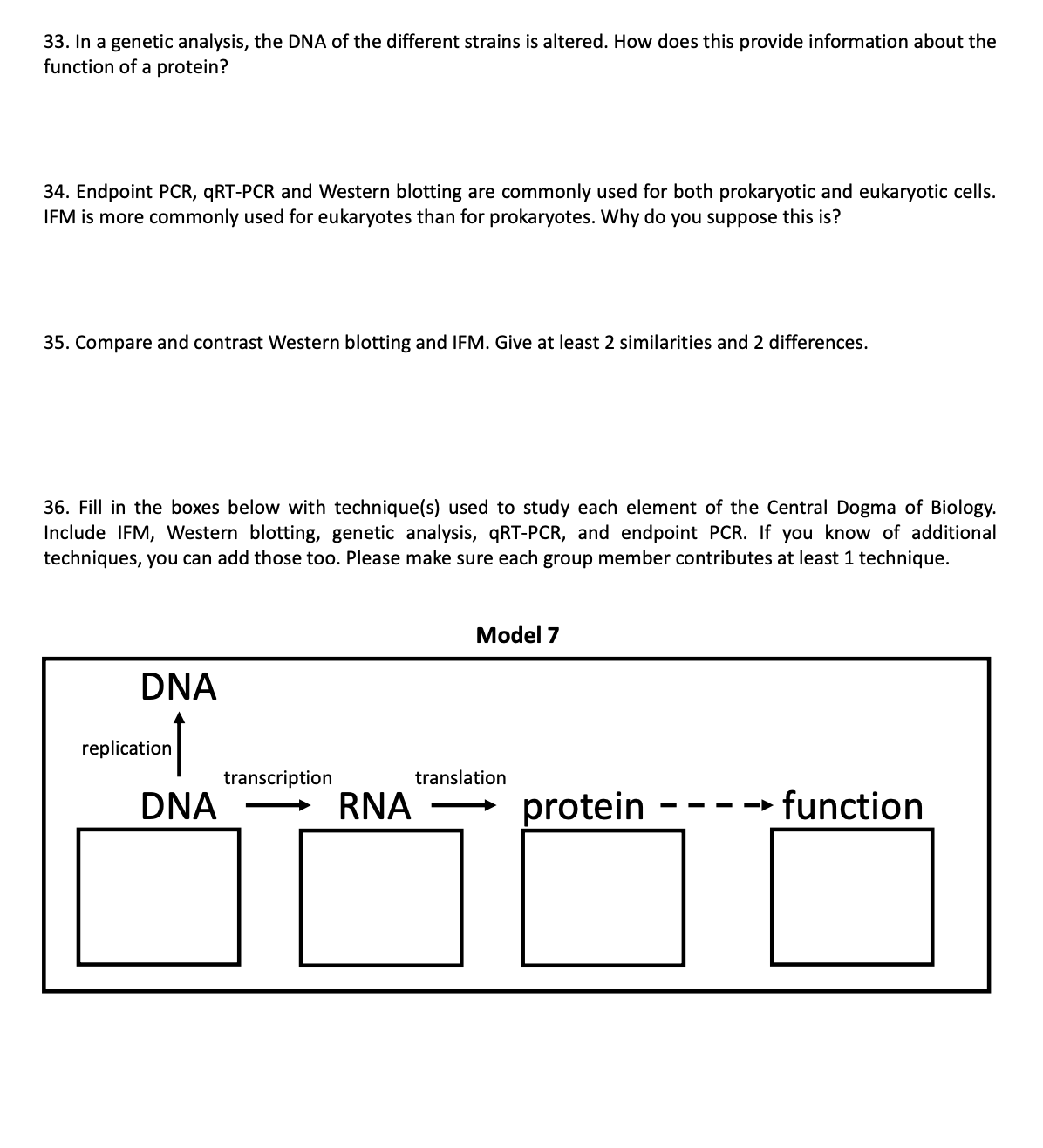 Solved 33. In a genetic analysis, the DNA of the different | Chegg.com
